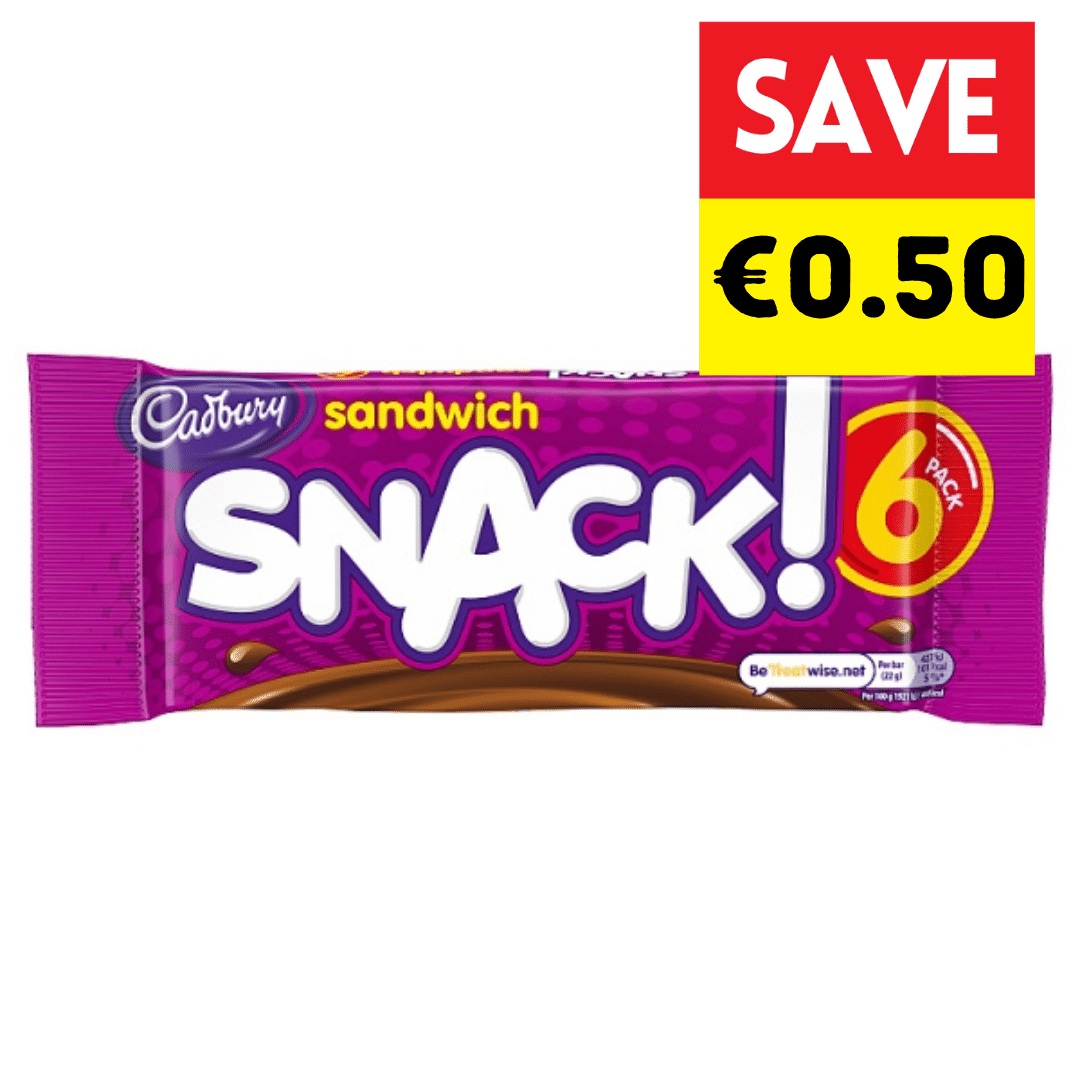 Cadbury Snack Sandwich 6 Pack (132 g) – Lots For Less