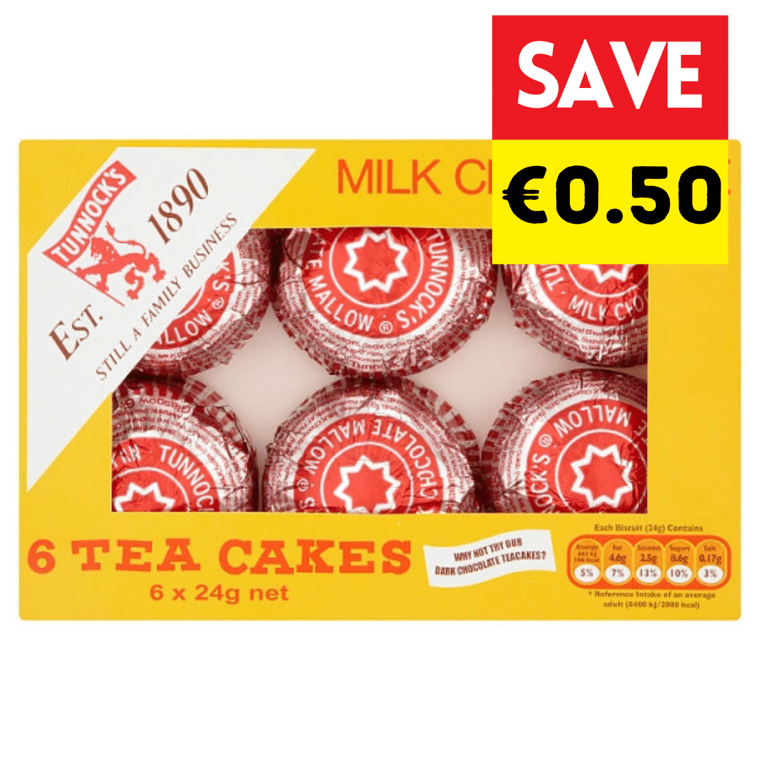 Tunnock's Milk Chocolate Tea Cakes 6 Pack (144 g) – Lots For Less
