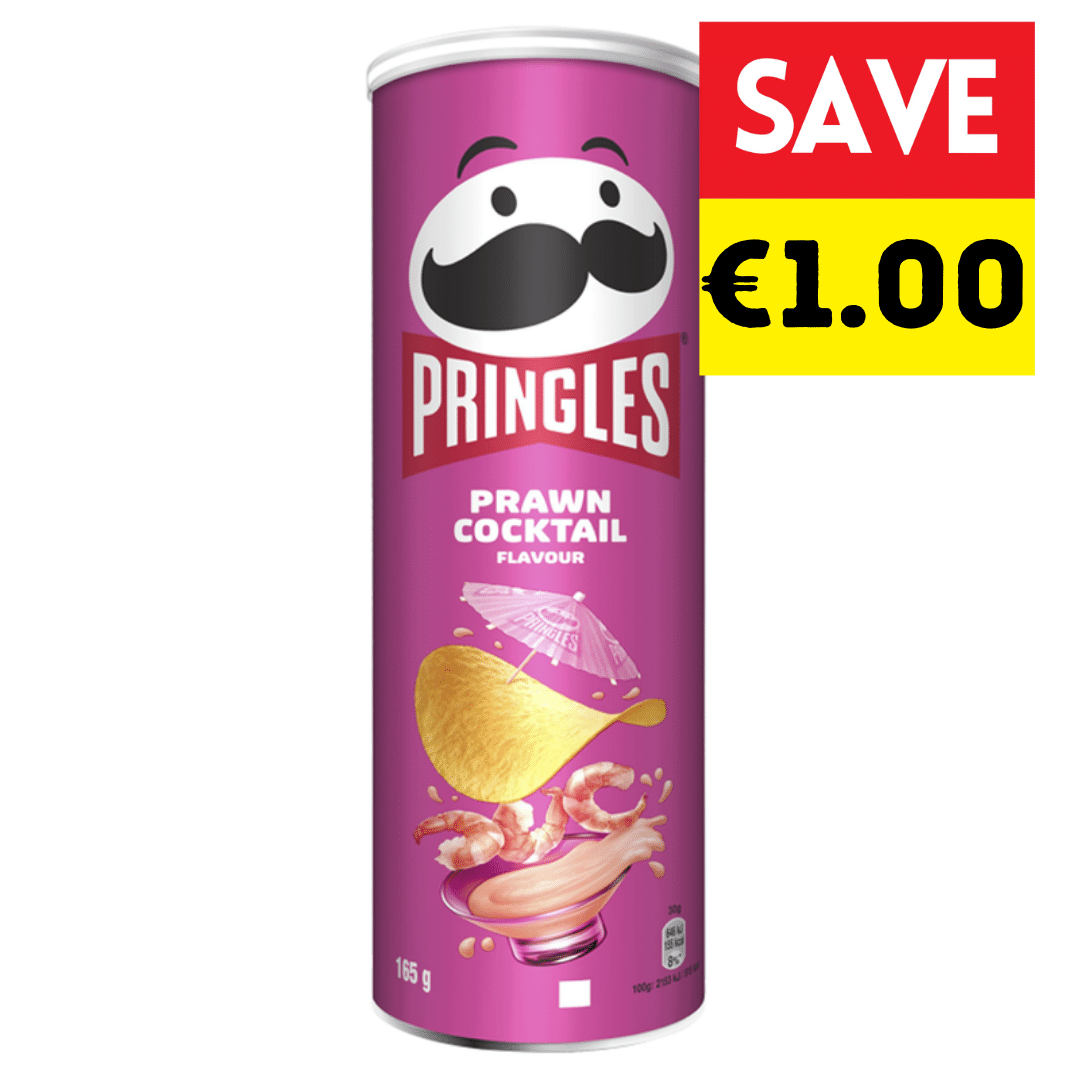 Pringles Prawn Cocktail 165G – Lots For Less