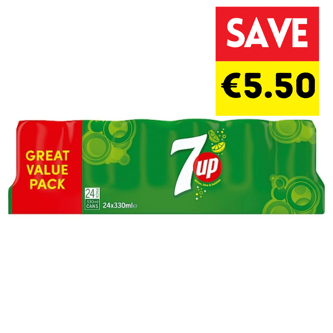 7 Up Cans 330ml 24 Pack – Lots For Less